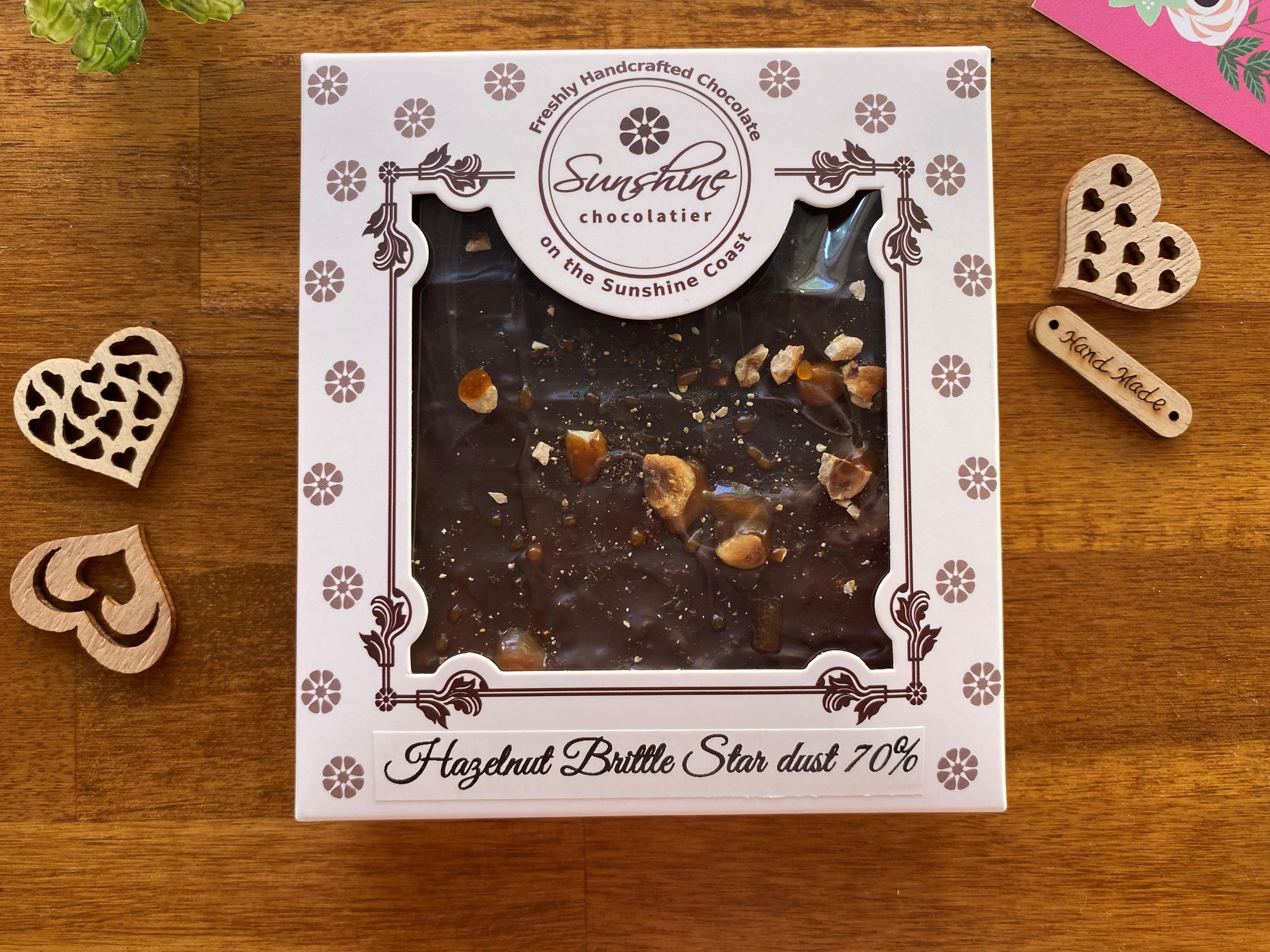 Hazelnut Brittle Star dust 70% | Sunshine Chocolatier